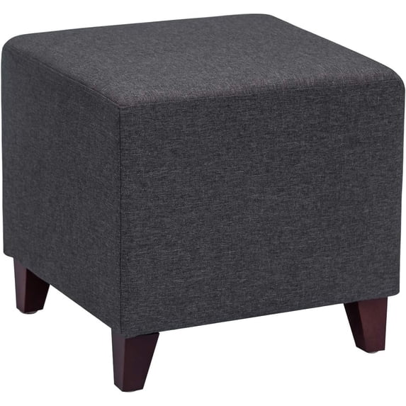 Ottoman with Square Cube Design, 16 Inch Footstools and Ottomans Small ...