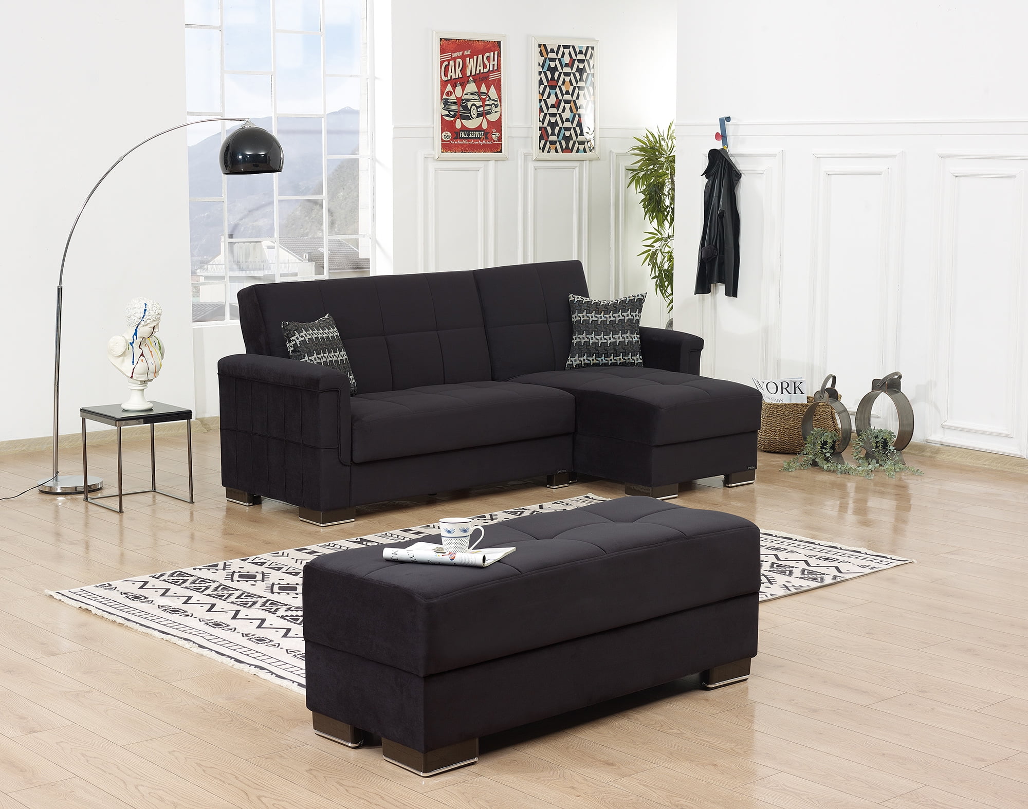 Ottomanson Classics Collection Pro Convertible Ottoman with Storage ...