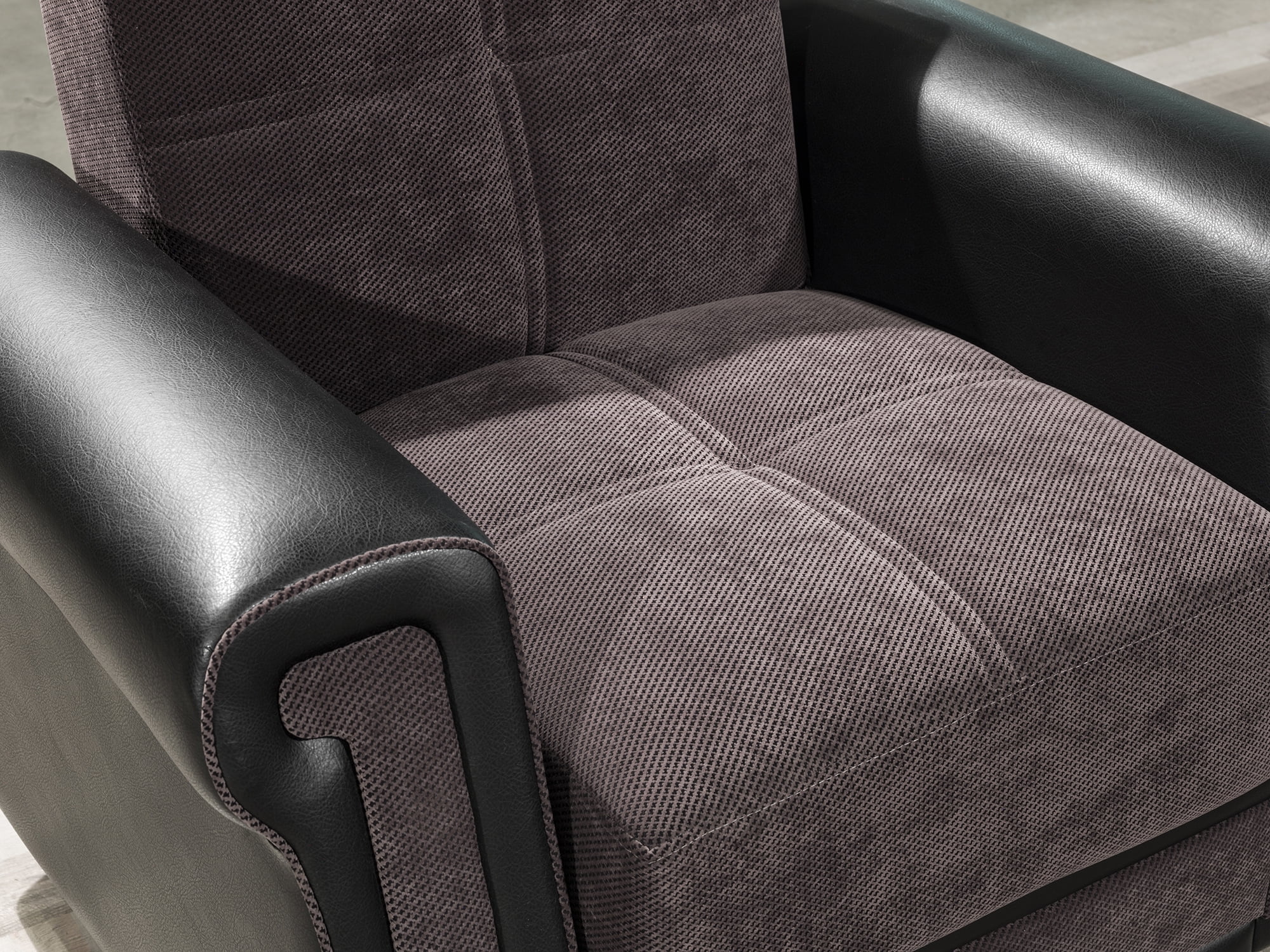 Ottomanson Fuji Convertible Arm Chair - Microfiber Sleeper - Walmart.com