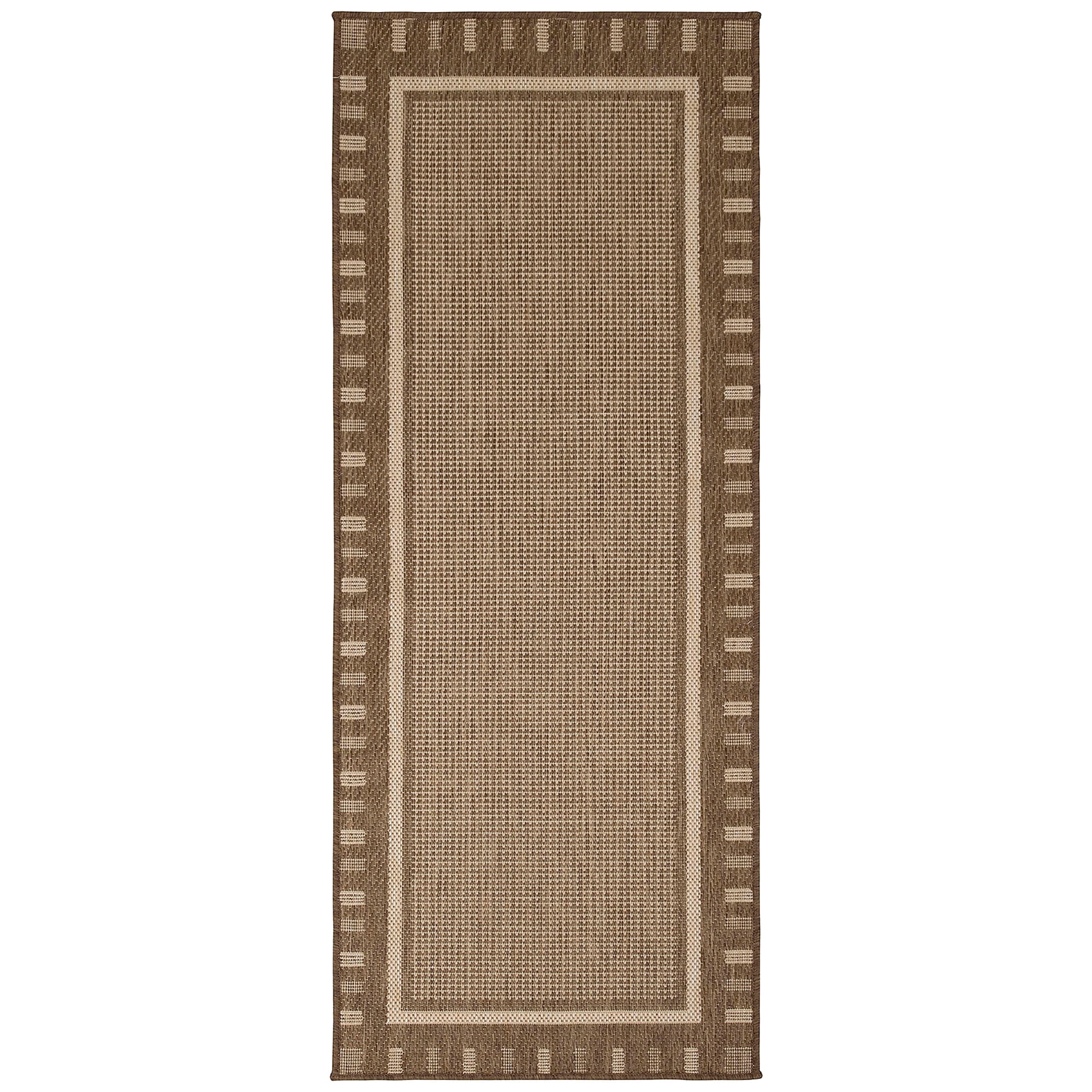 Ottomanson Jardin Bordered Design 2x5 Non Shedding Indoor Runner Rug, 2 ...
