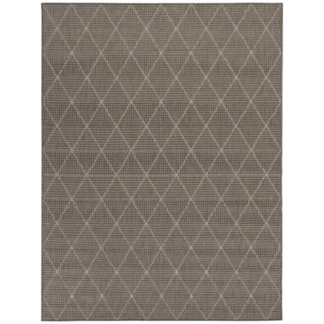 Ottomanson Jardin Diamond Trellis Design 5x7 Non Shedding Indoor Area ...