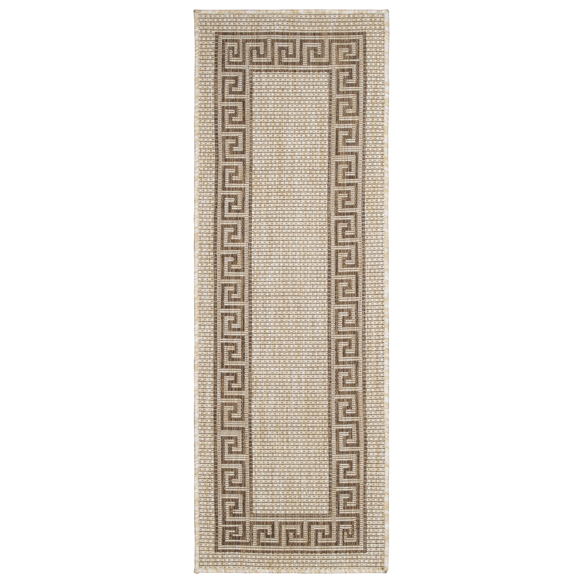 Ottomanson Landscape Bordered Design 2x5 Non Shedding Indoor/Outdoor ...