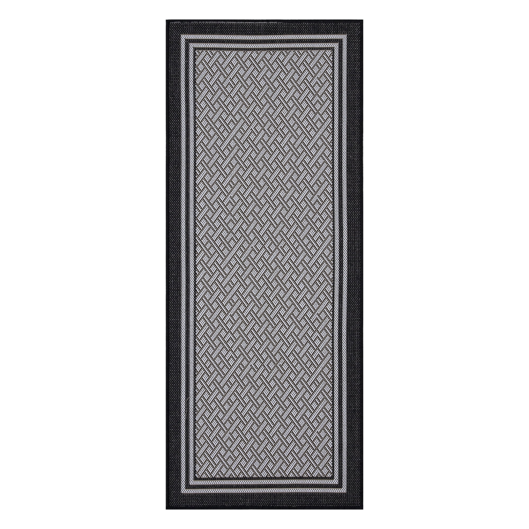 Ottomanson Landscape Bordered Design 2x5 Non Shedding Indoor/Outdoor ...