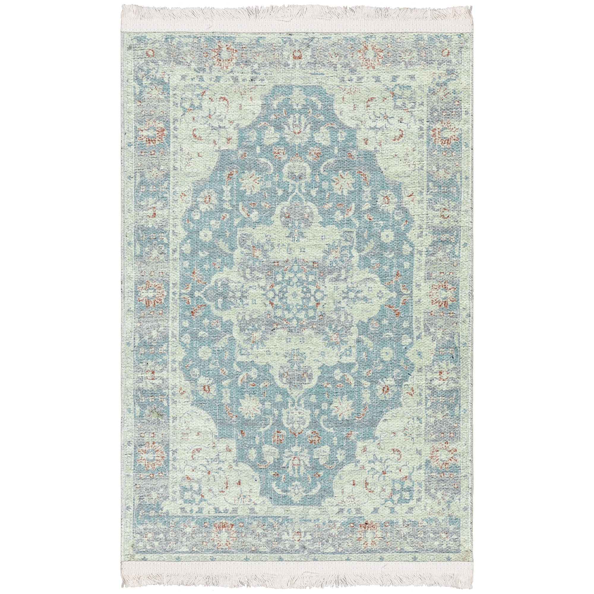 Ottomanson Machine Washable 2x3 Cotton Flatweave Rug for Entryway ...