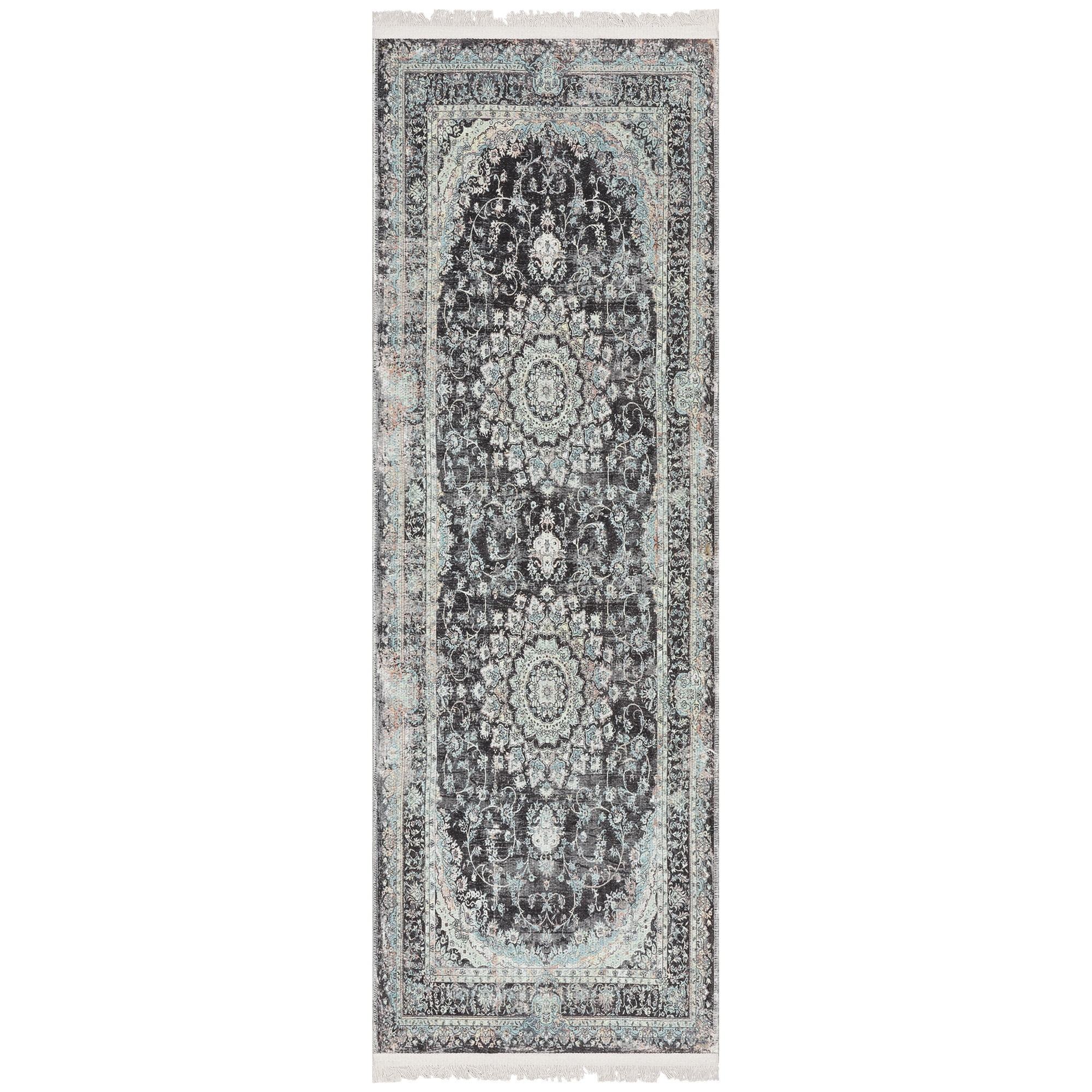 Ottomanson Machine Washable Cotton 2x5 Flatweave Runner Rug for Bedroom ...