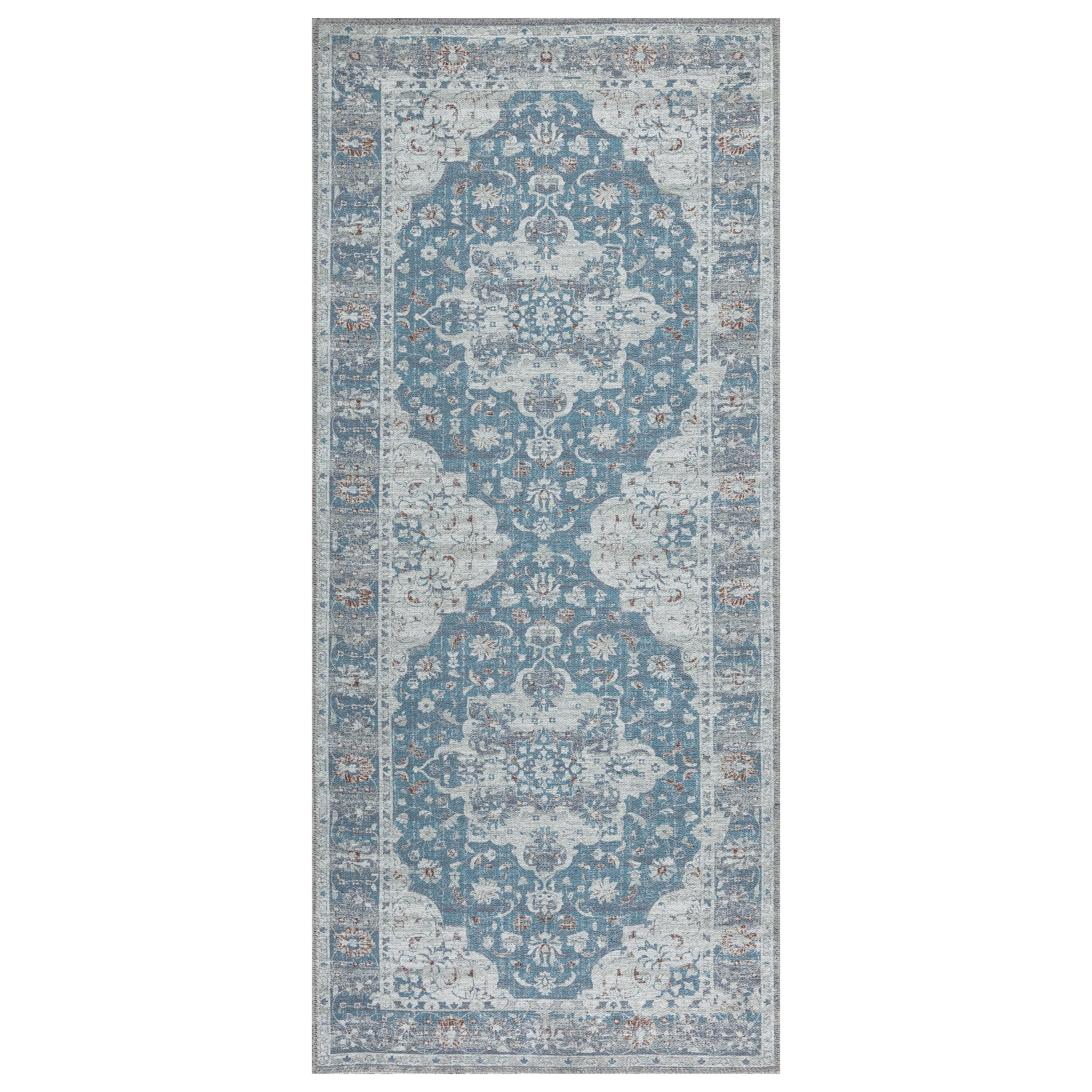 Ottomanson Machine Washable Cotton 3x6 Flatweave Runner Rug for Bedroom ...