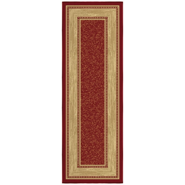 Ottomanson Non-Slip Hallway Runner Rug 2x5 Rubberback Border Indoor Rug ...