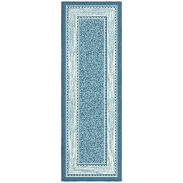 Ottomanson Machine Washable Non-Slip Rubberback Bordered 2x5 Indoor ...