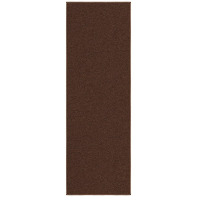 Ottomanson Machine Washable Non-Slip Rubberback Modern Solid 2x5 Indoor ...