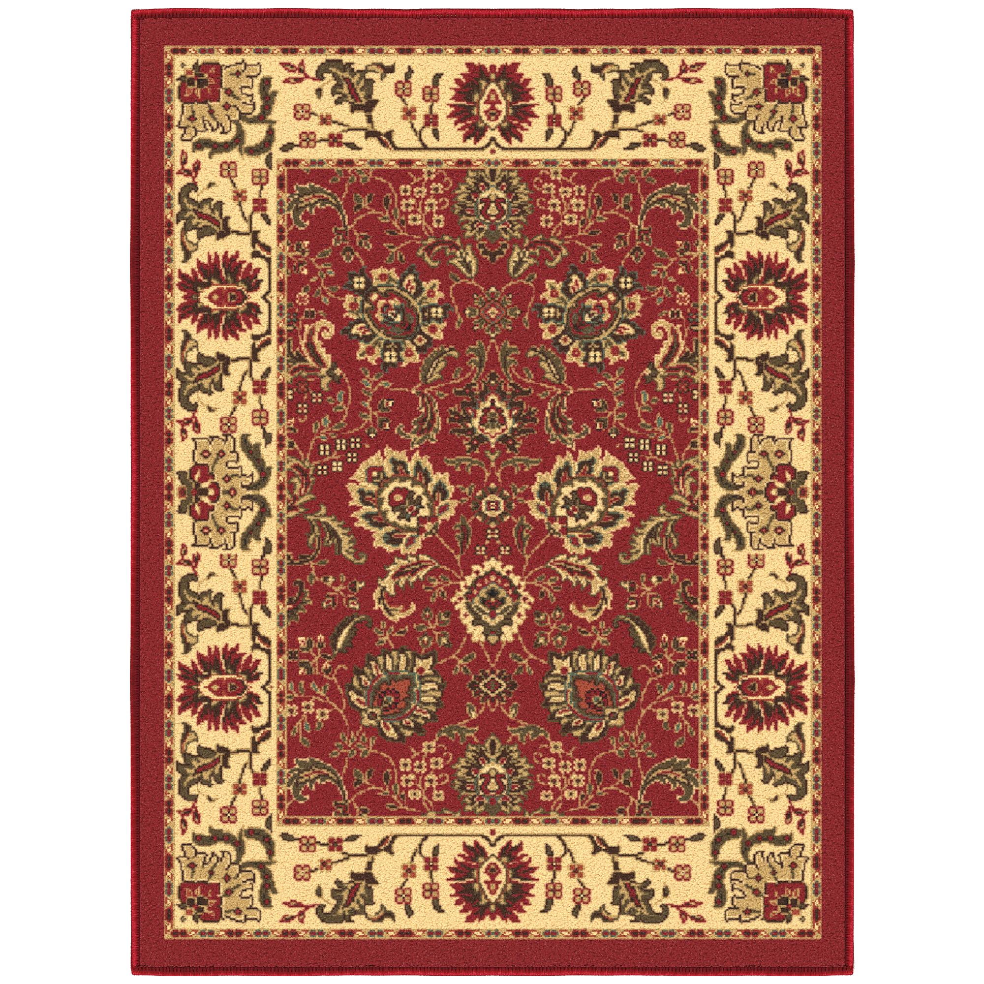 Ottomanson Machine Washable Non-Slip Rubberback Oriental 2x3 Indoor ...
