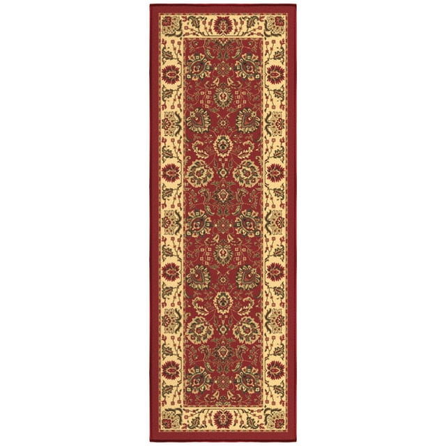 Ottomanson Machine Washable Non-Slip Rubberback Oriental 2x5 Indoor ...