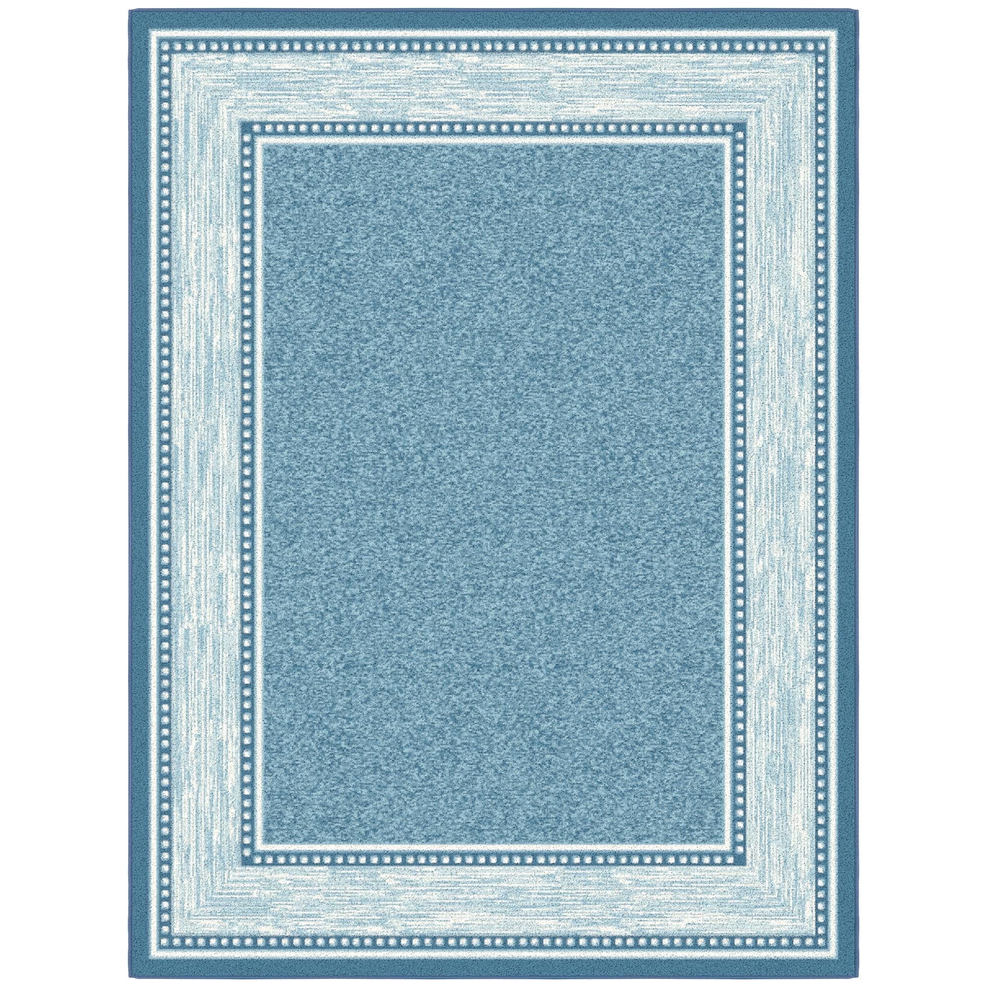 Free Shipping! Ottomanson Non-Slip Rubberback Area Rug 5x7 Blue for ...
