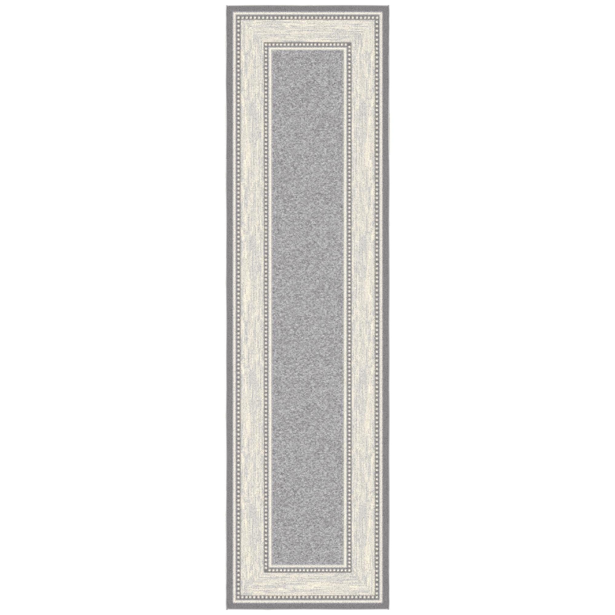 Ottomanson Non-Slip Hallway Runner Rug 3x10 Rubberback Border Indoor ...