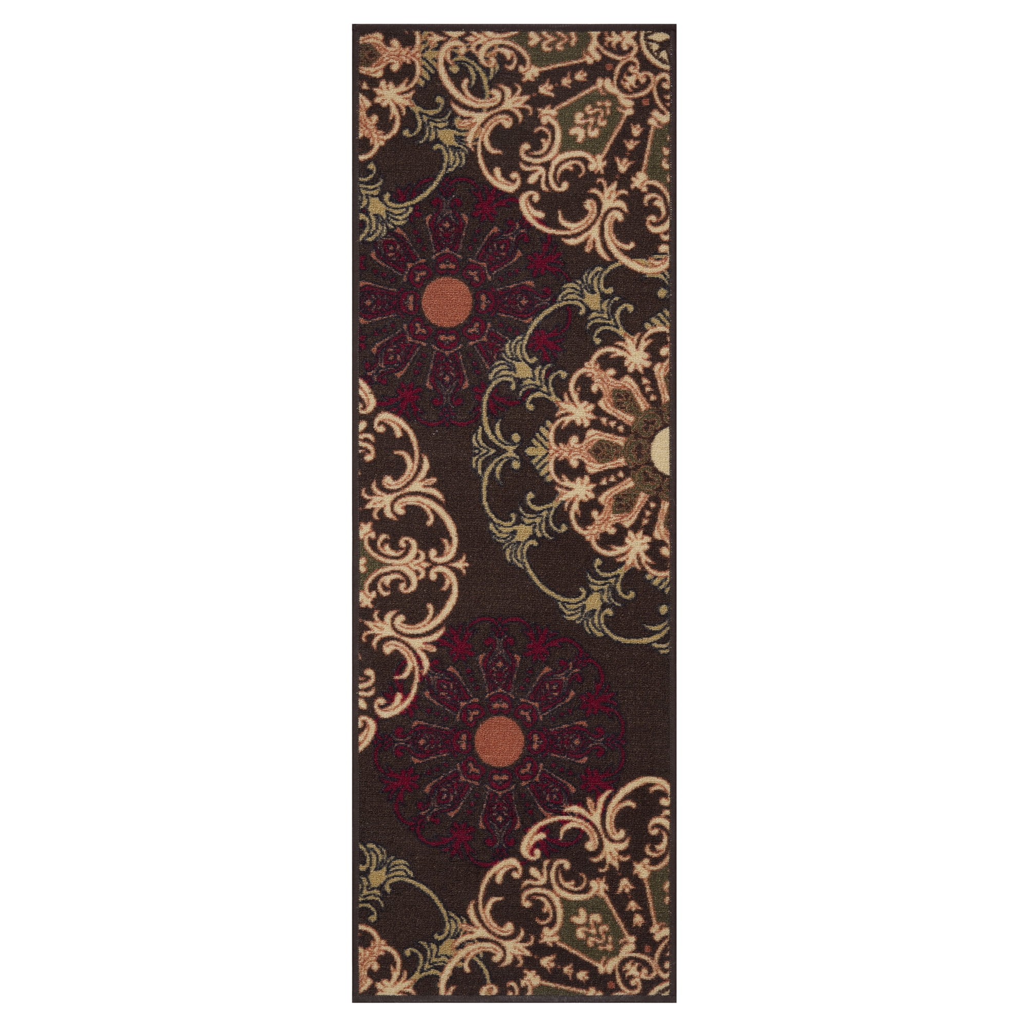 Ottomanson Non-Slip Rubberback Boho 2x5 Indoor Runner Rug, 20" x 59 ...