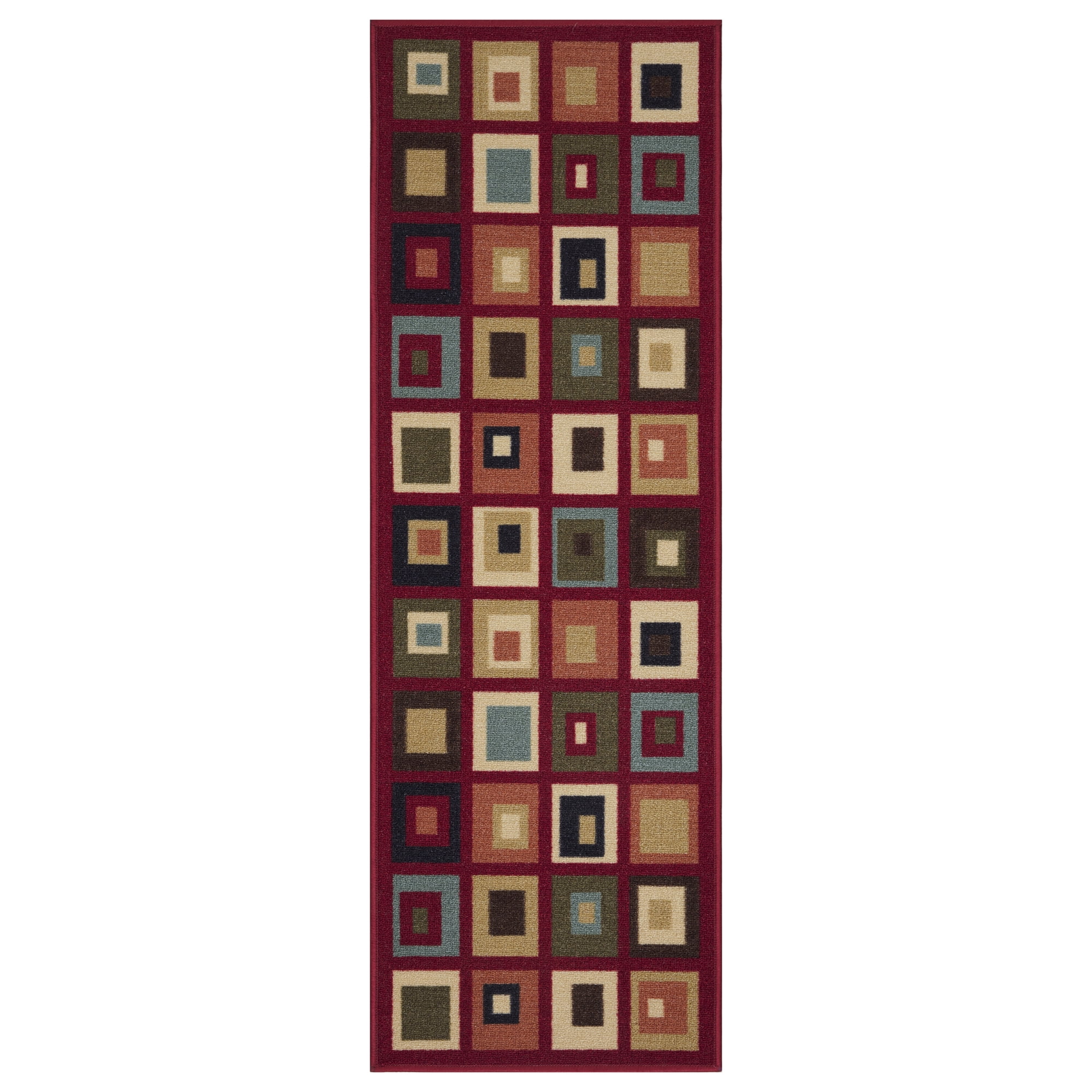 Ottomanson Machine Washable Non-Slip Rubberback 2x5 Indoor Runner Rug ...