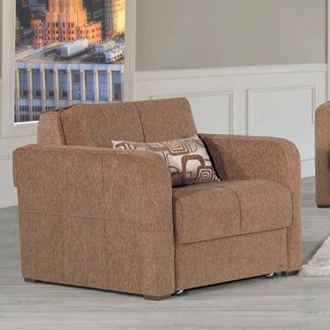 Ottomanson Ultimate Convertible Arm Chair, Brown Chenille - Walmart.com