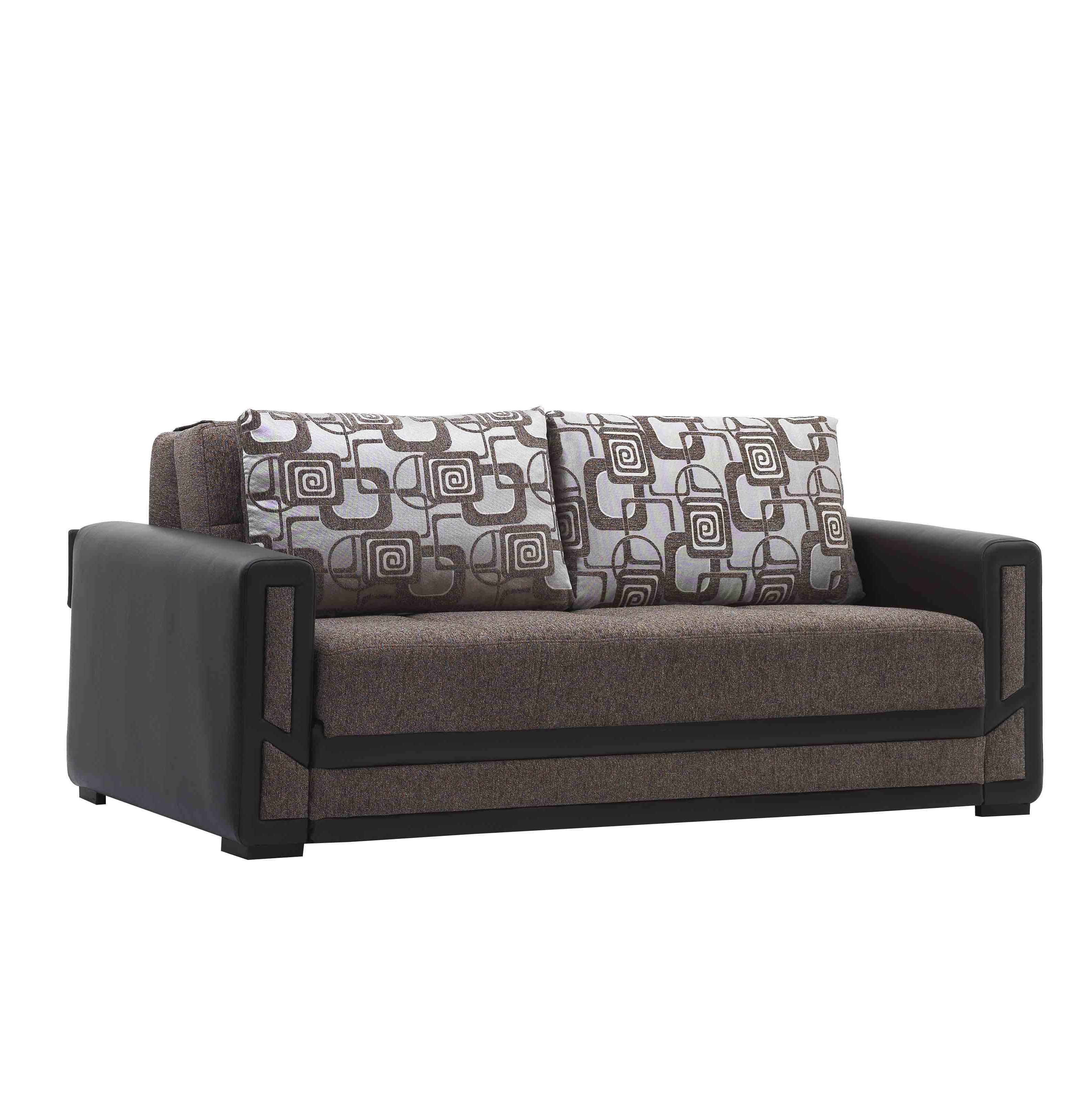 Ottomanson Superior Sofa Bed with Storage 77", Brown Chenille - Walmart.com