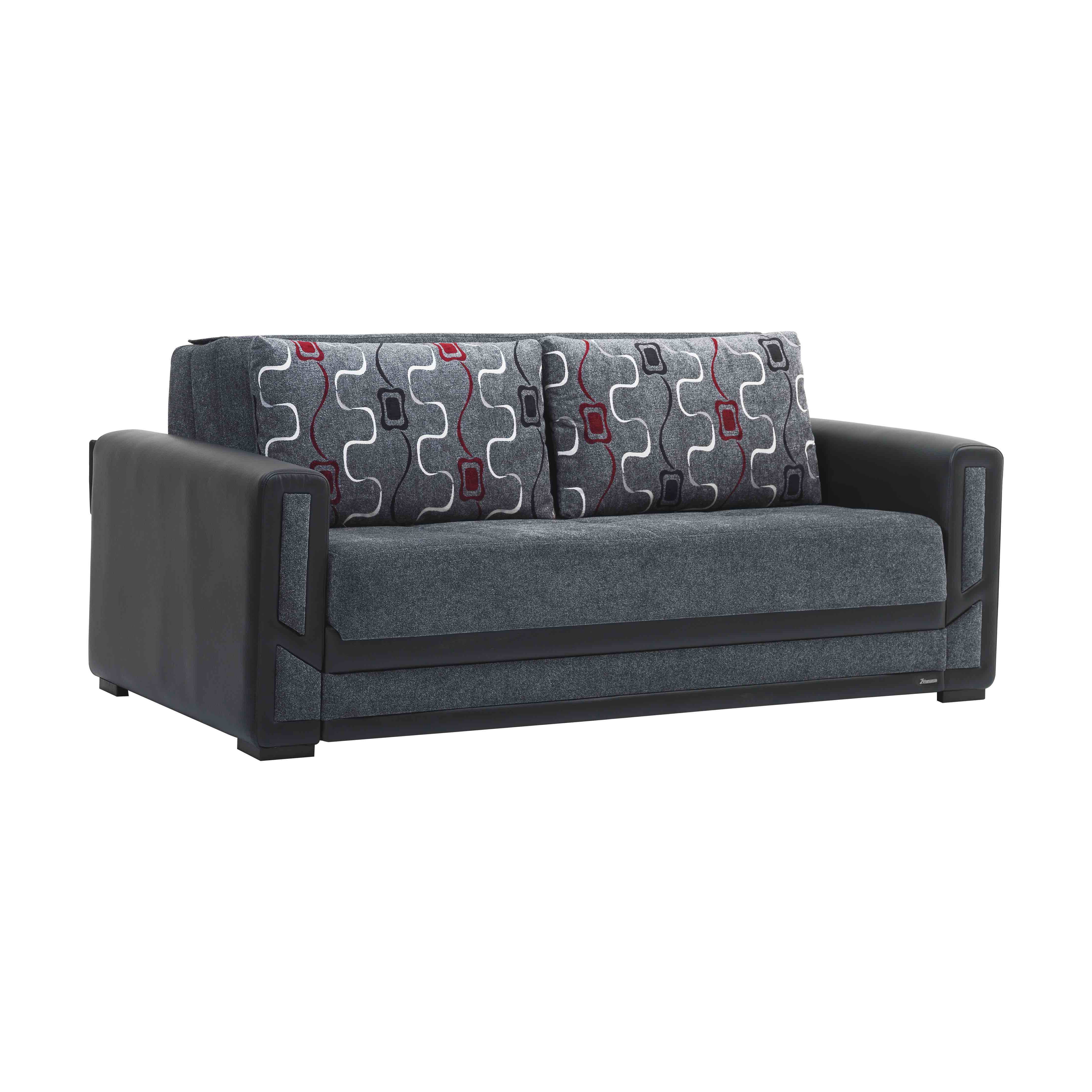 Ottomanson Superior Sofa Bed with Storage 77", Gray Chenille - Walmart.com