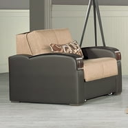 Ottomanson Ultimate Convertible Arm Chair, Brown Chenille - Walmart.com