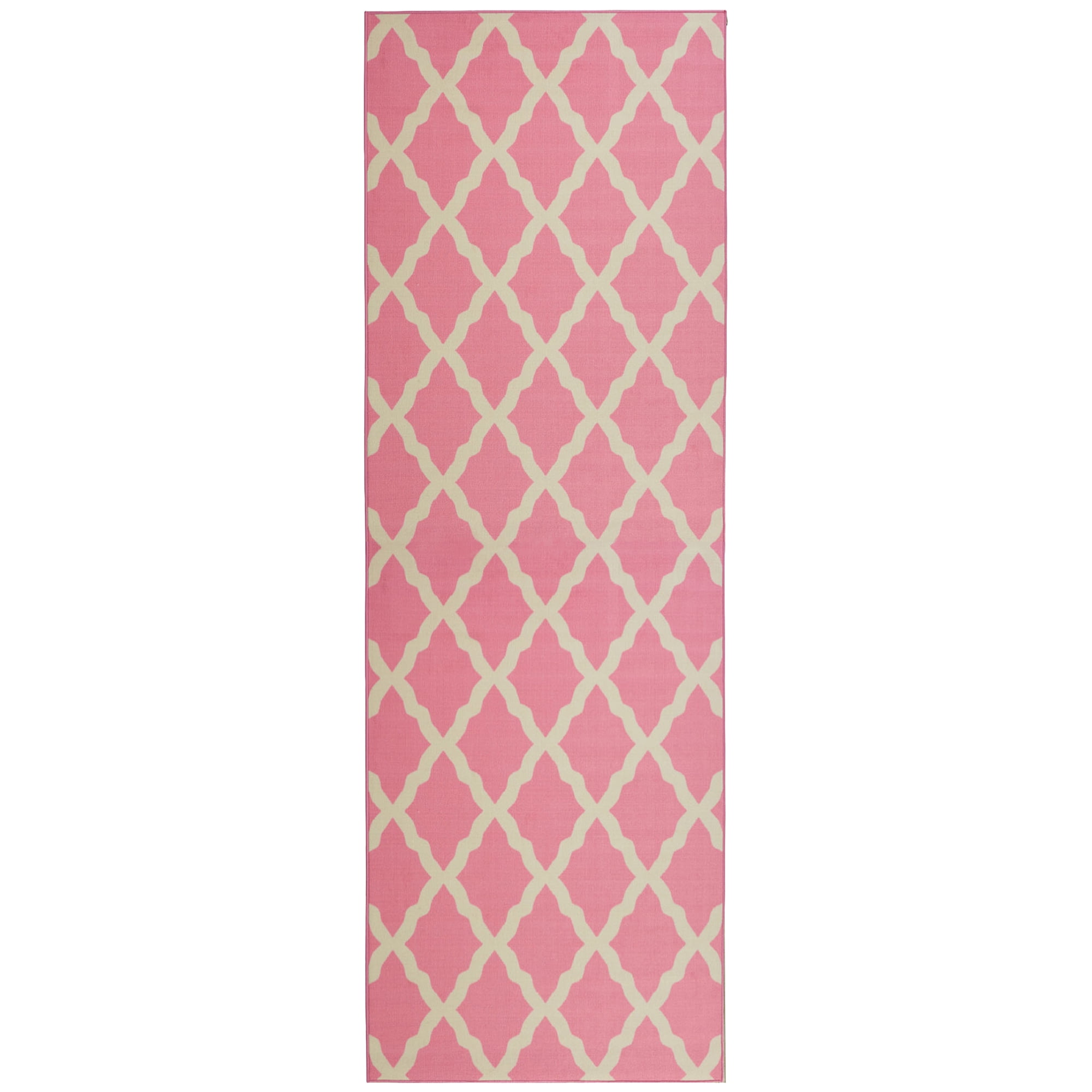 Ottomanson Non-Slip Rubberback Moroccan Trellis 2x5 Runner Rug For ...