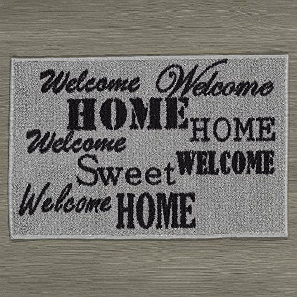 Ottomanson Welcome Collection Non-Slip Rubberback Sweet Home Design 2x3 ...