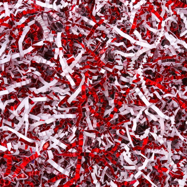 Ottwlli 150 Grams Red TSF6 & White Crinkle Cut Paper Shred Filler ...