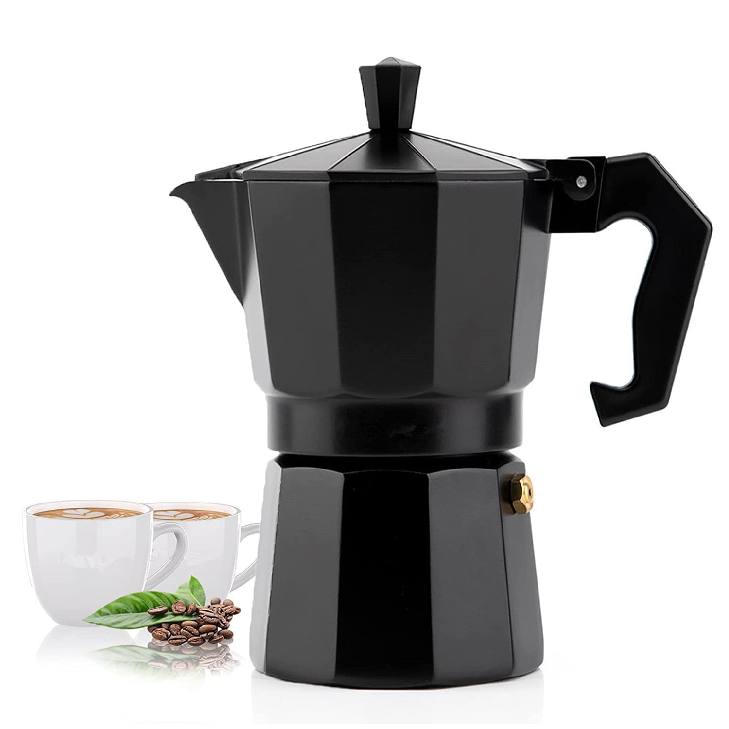 Otufan Classic 3-Cup Mocha Coffee Pot, Aluminum Espresso Maker, Easy ...