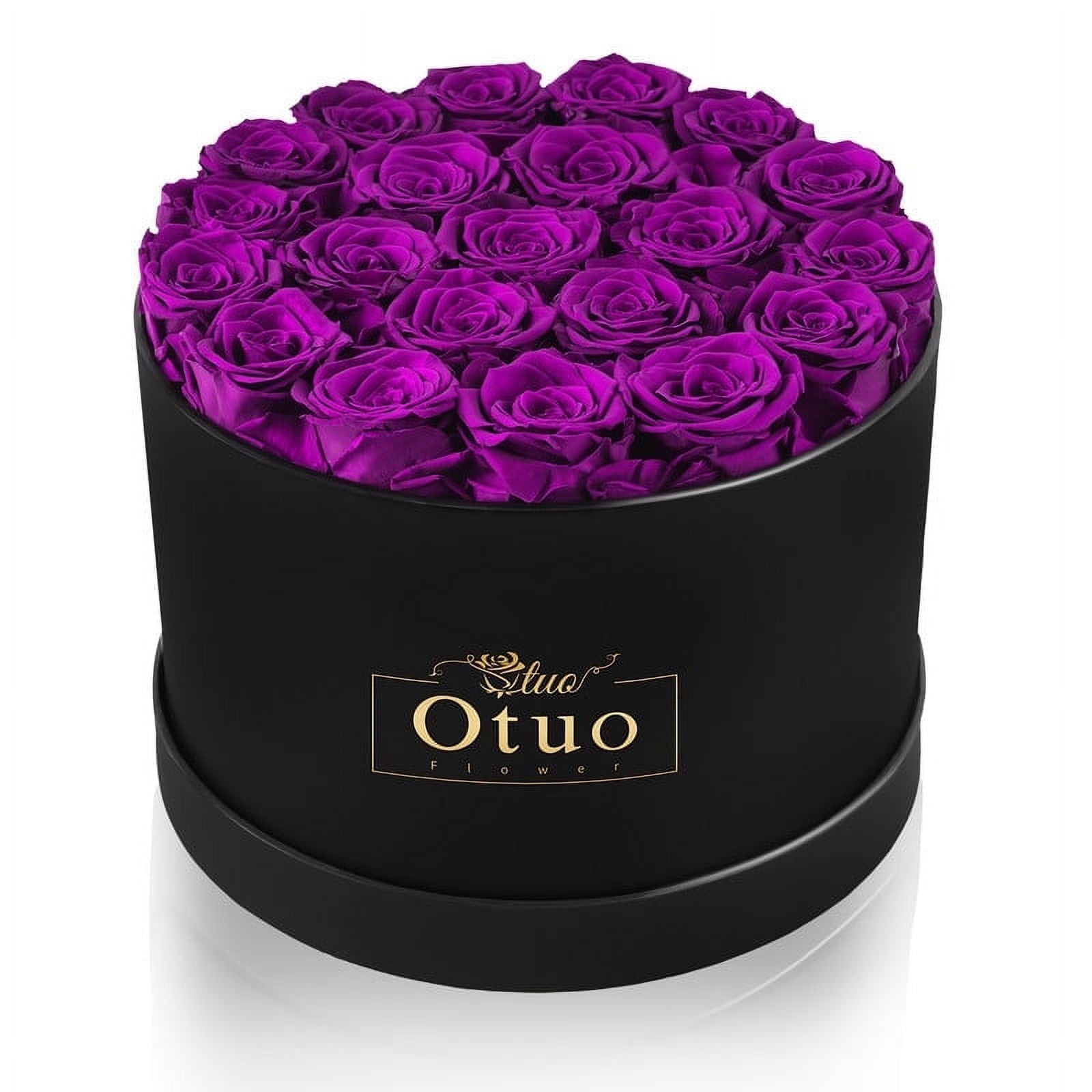 Otuo 21-Piece Preserved Roses in Gift Box, Real Eternal Rose Flower, Valentines Day Gifts for ...