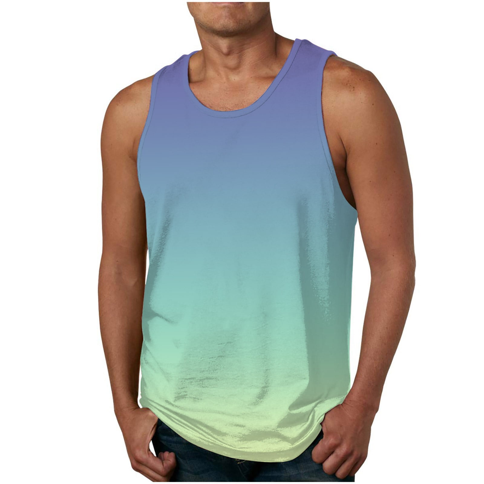 Otvok Men Workout Sleeveless Vests Quick Dry Muscle Shirt Lightweight ...