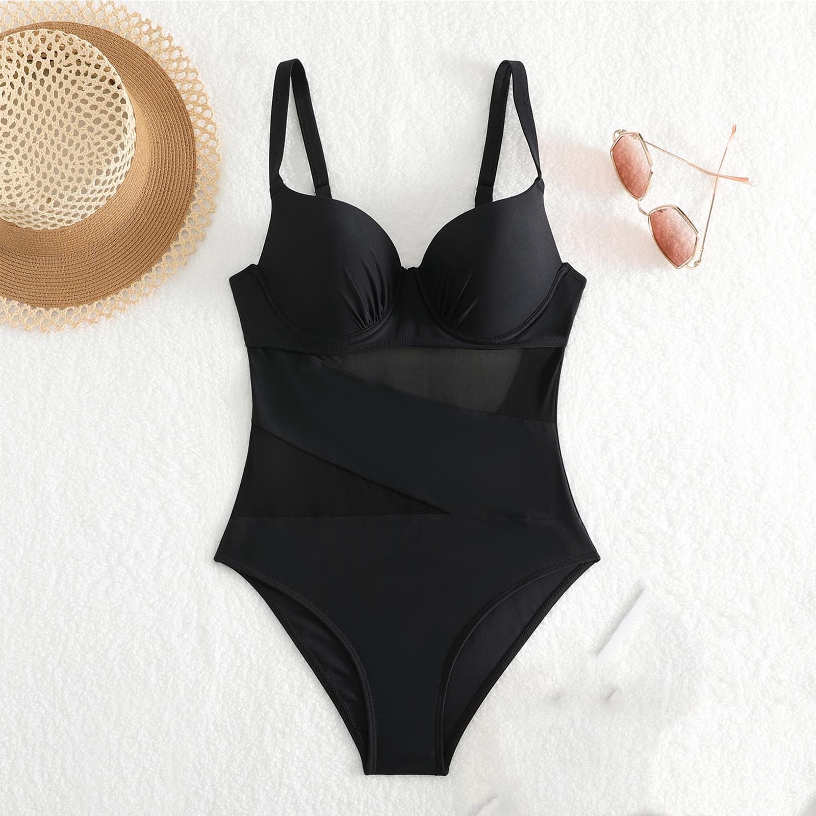 Otvok Trends Womens Swimsuits One Piece Tummy Control Plus Size High ...