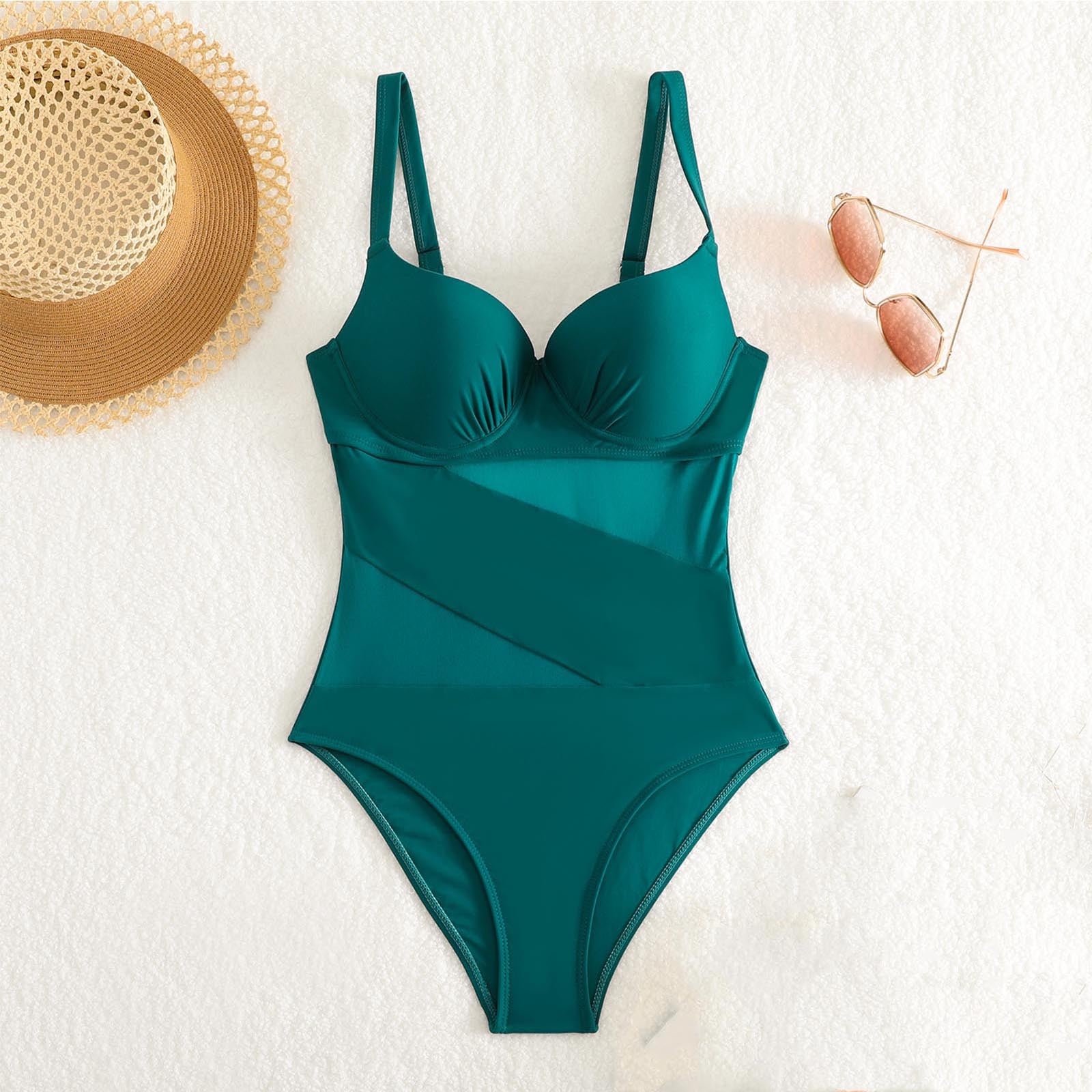 Otvok Trends Womens Swimsuits One Piece Tummy Control Plus Size High ...