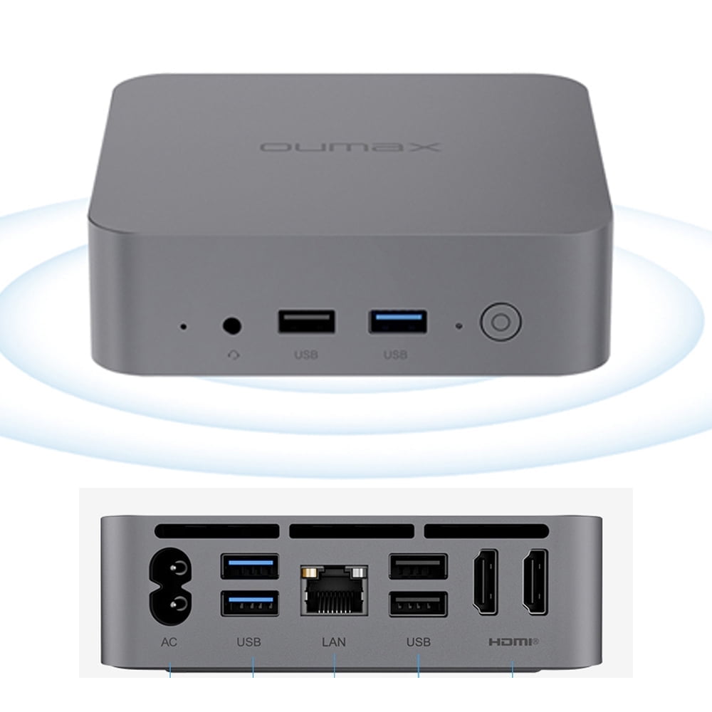 Gaming PC OuMAX Intel 12th N100 Mini Desktop Computers RAM16GB DDR4 ...