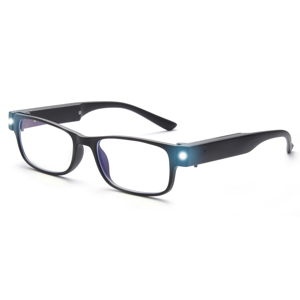 OuShiun Reading Glasses with LED Light Readers Blue Light Blocking Anti ...