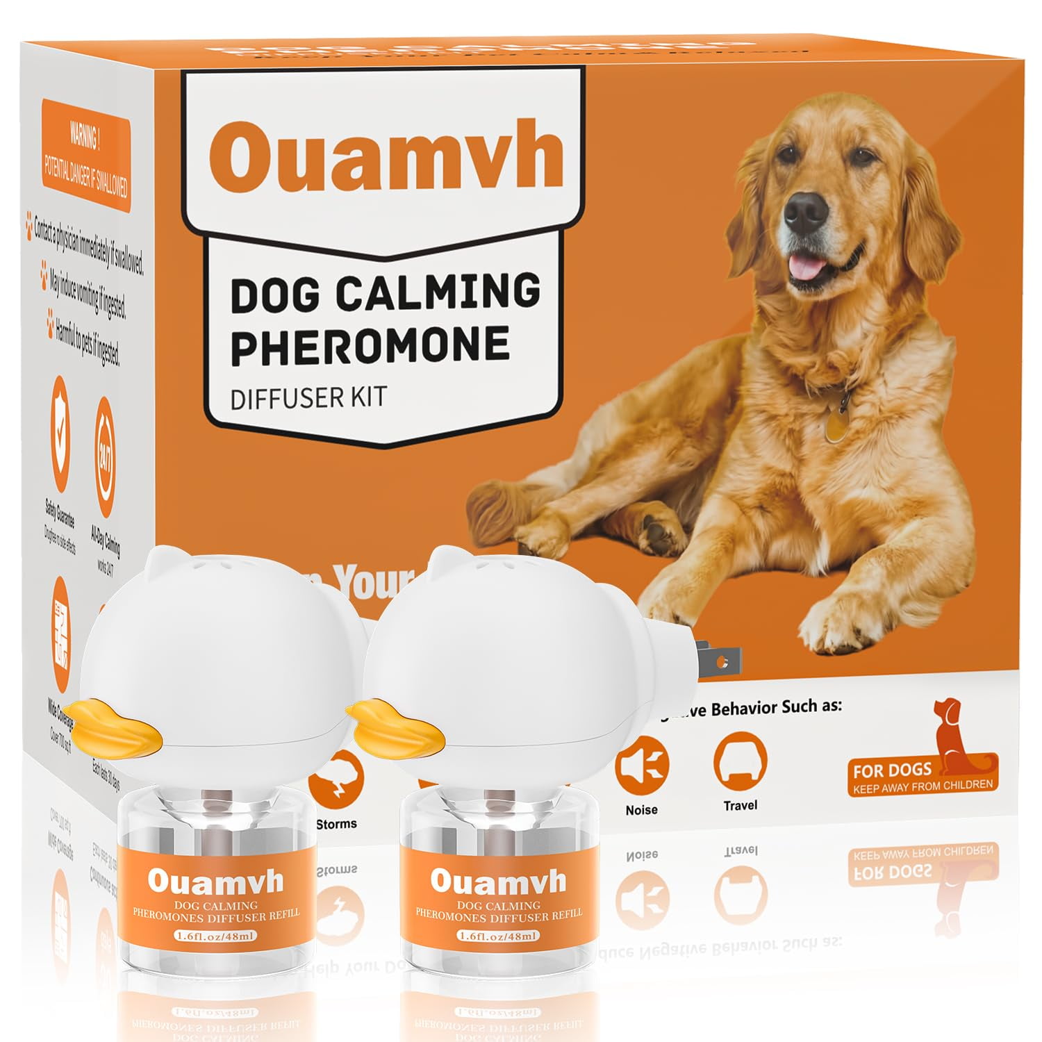 Ouamvh Dog Pheromone Calming Diffuser: A SMRRelaxing Solution Stress ...