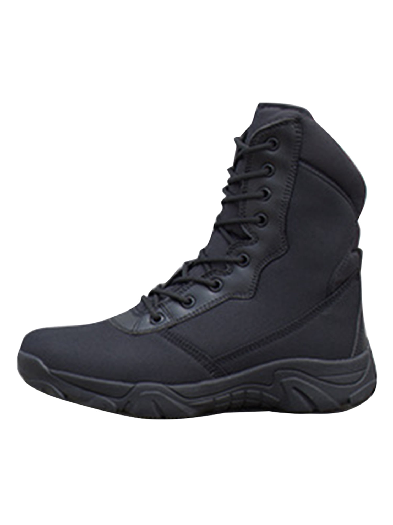 Oucaili Mens Combat Boots Camouflage Hiking Booties High Top Military ...