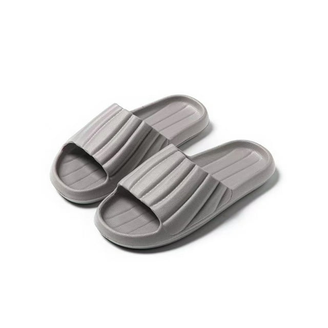 Oucaili Women Men Slide Sandals Slip On Flat Sandal Summer Shower