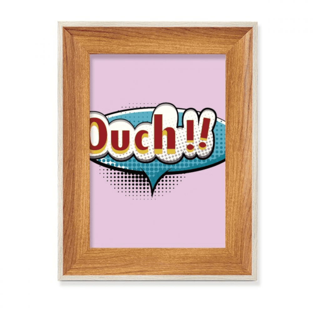 Ouch Boom Diagram Cartoon Desktop Wooden Photo Frame Display Picture ...