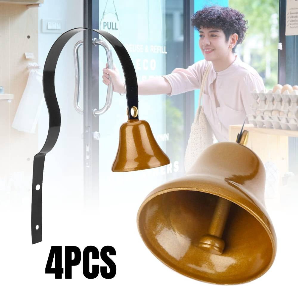 Oudain 4 Pcs Shopkeepers Bell Antique Doorbell 1.6 Inch Diameter Wall ...