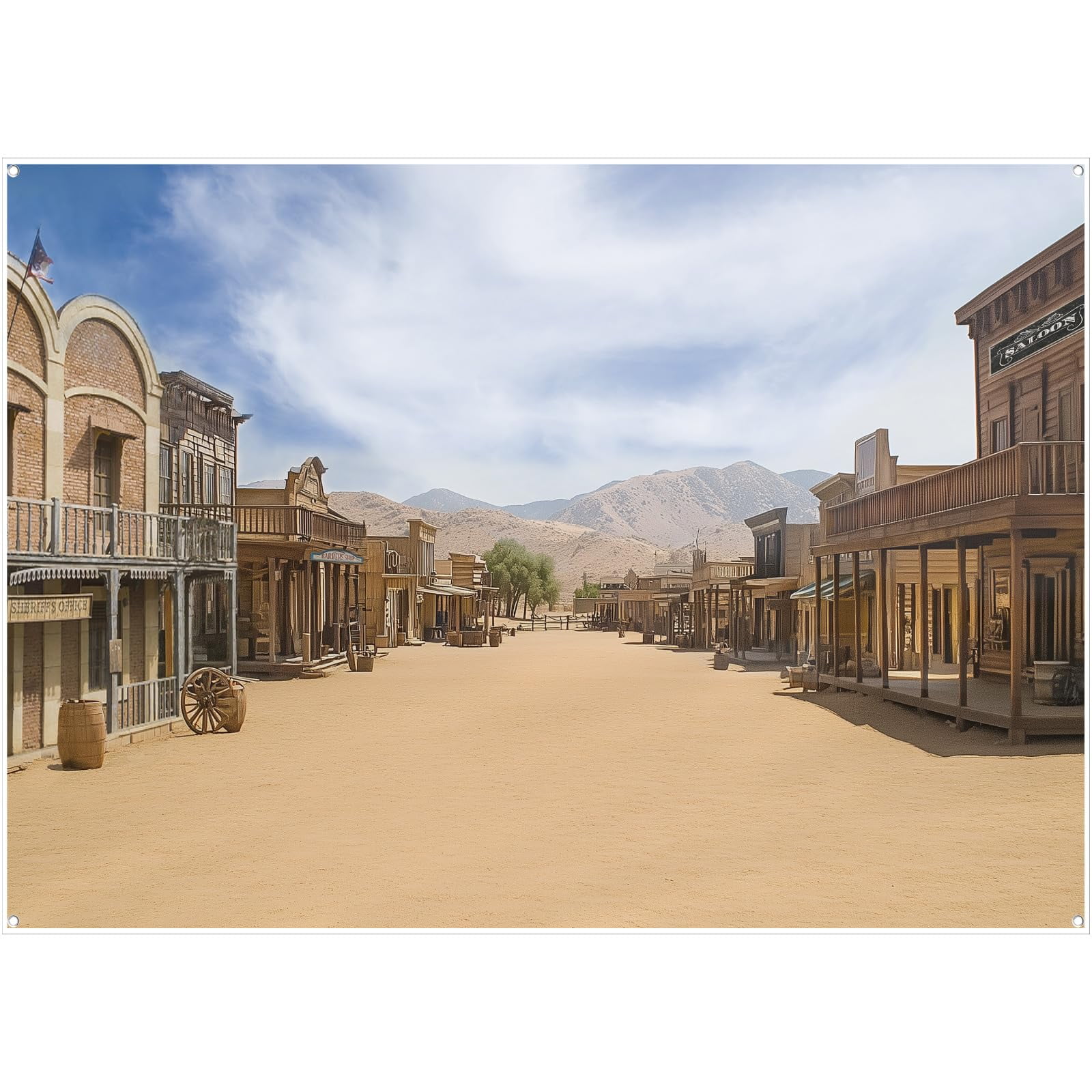 Oudain 7 x 5 ft Wild West Town Backdrop Old Western Cowboy Town Photography Background Banner ...