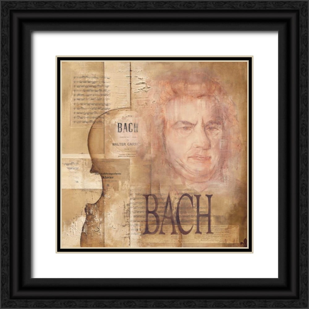 Oudkerk, Marie-Louise 12x12 Black Ornate Wood Framed with Double ...