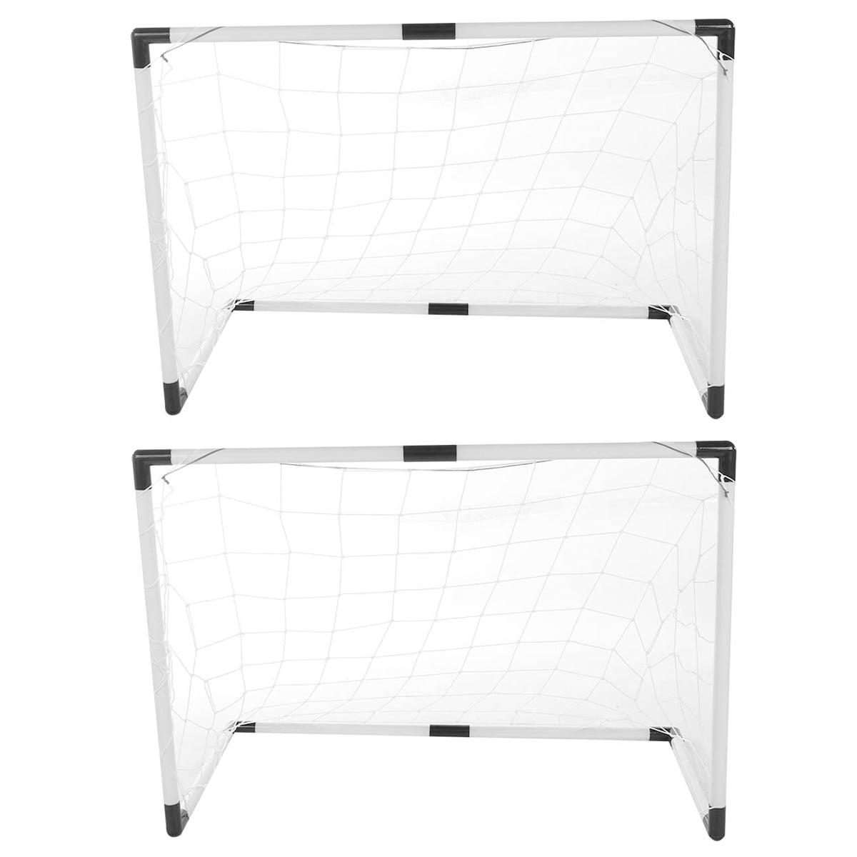 Oudoor Folding Children Double Football Soccer Goal Gate Kit with Ball ...