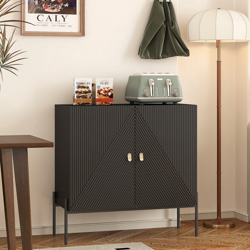 Oufan Sideboard Buffet Cabinet with Storage, Storage Cabinet with 2 ...
