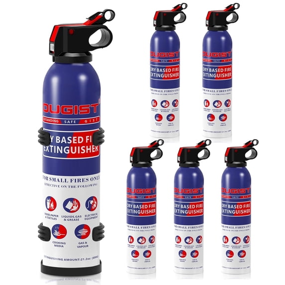 Ougist Fire Extinguisher Spray Dry Powder Compact Aerosol Quick-Acting ...