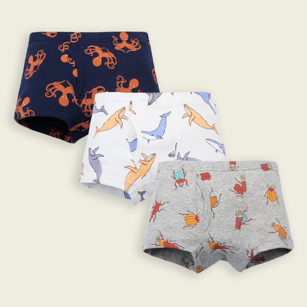 Ougyinr Boys Boxer Briefs Kids Toddler Boys Underwear Shorts Cotton 2T ...