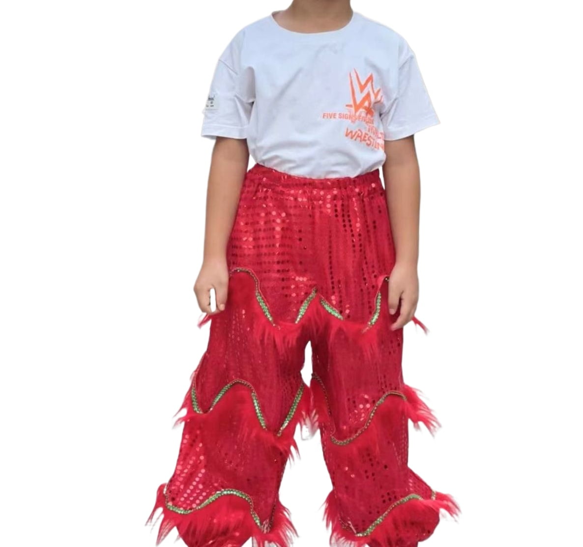 Ougyinr Boys Girls Pants for Toddler Kids,Teen Lion Dance Pants Lion ...