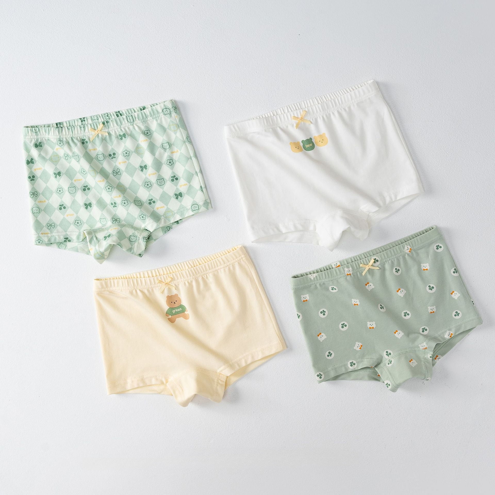 Ougyinr Little Girls Cotton Underwear Kids Girls Boxer Briefs Panties ...