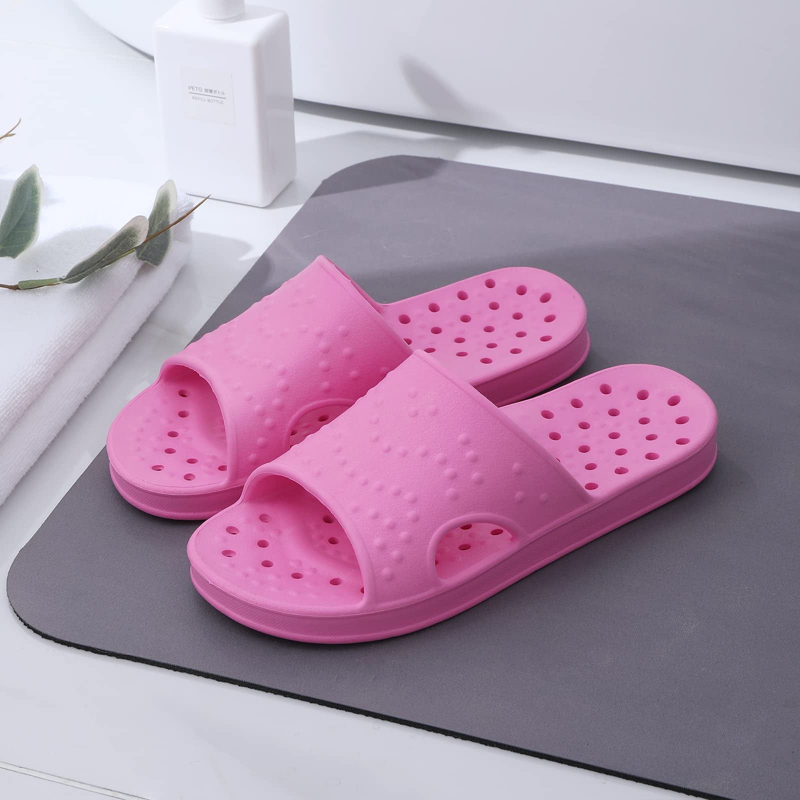Ougyinr Shower Sandals Women Quick Drying Bath Slippers Non Slip Dorm ...