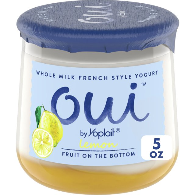 Oui by Yoplait French Style Lemon Whole Milk Yogurt, 5 OZ Jar - Walmart.com
