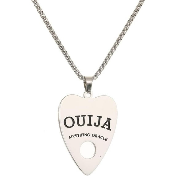 Ouija Board Planchette Necklace - Mystifying Oracle Ouija Heart Pendant ...