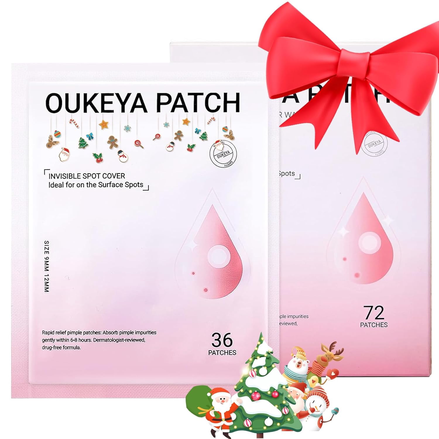 Oukeya Hydrocolloid Acne Patches for Face, Spot Treatment for Zits ...